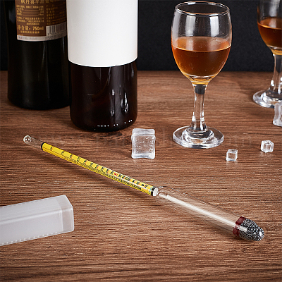 Wholesale OLYCRAFT 4pcs Glass Hydrometer Alcohol 0-200 Proof and 0-100 ...