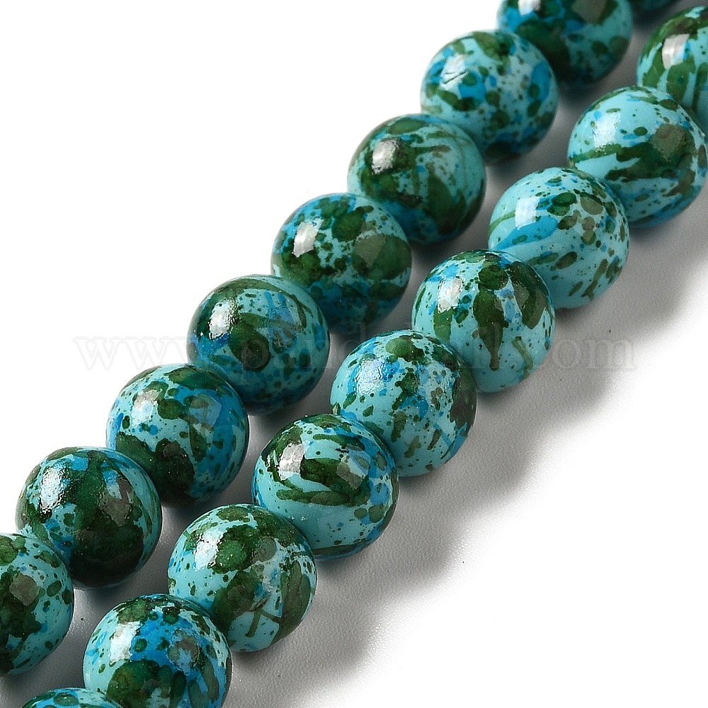 Wholesale Synthetic Turquoise Dyed Beads Strands - Pandahall.com
