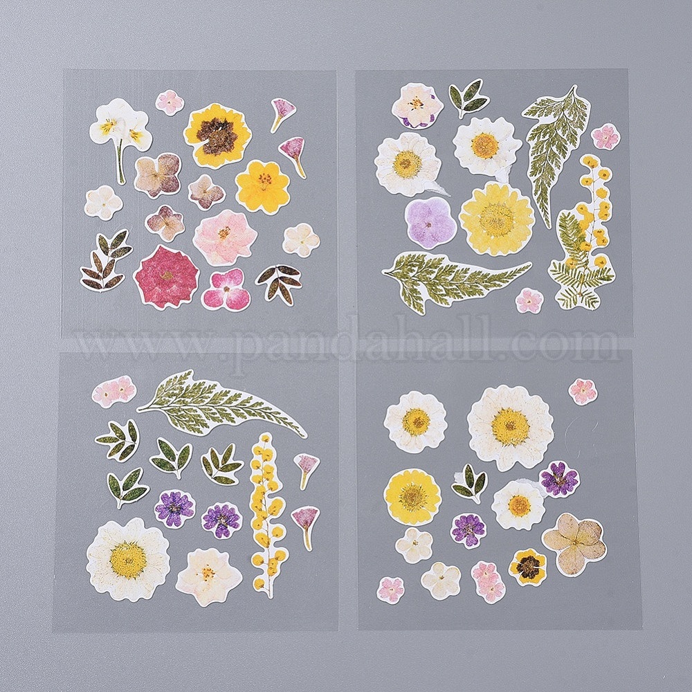 Wholesale Lovely Flower Pattern Stickers - Pandahall.com