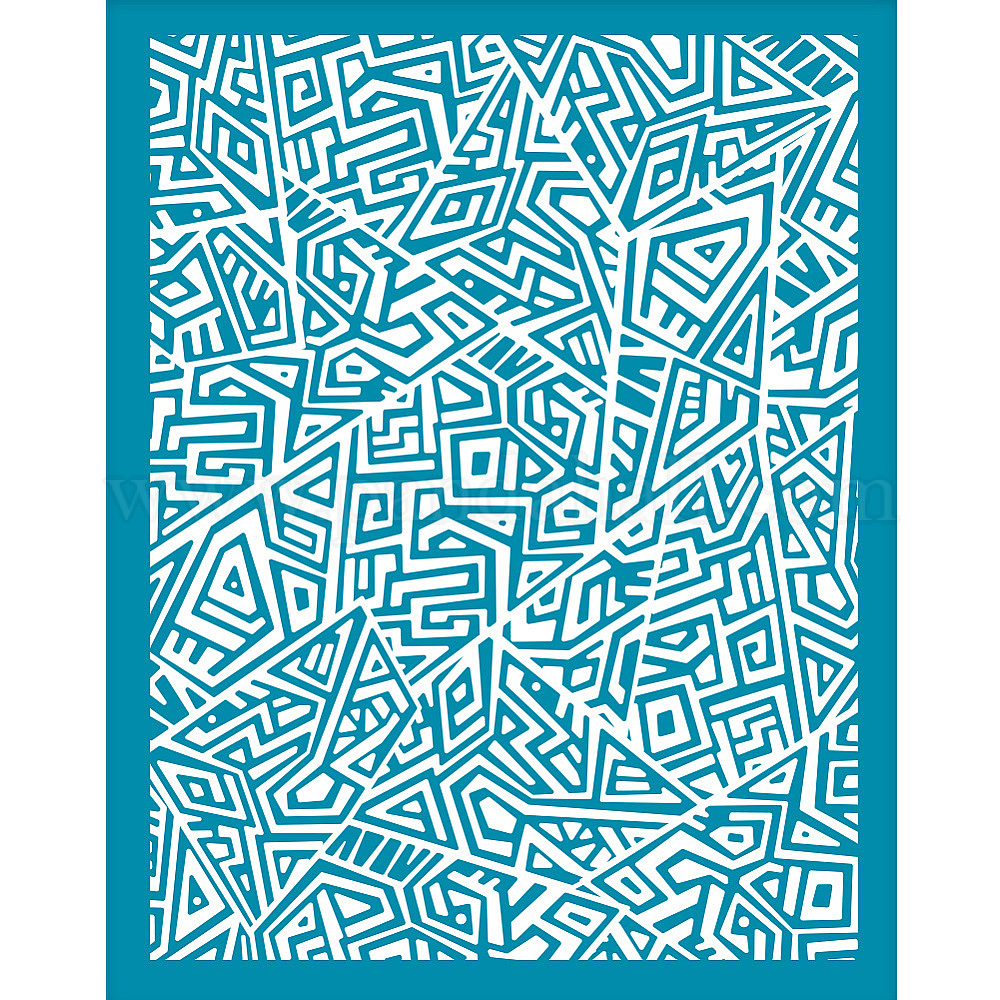 Wholesale OLYCRAFT 4x5 Inch Geometry Theme Clay Stencils Geometric Line ...