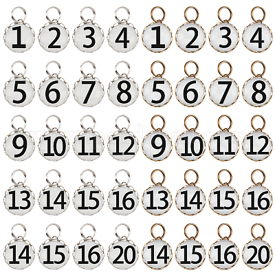Wholesale NBEADS 40 Pcs 1-20 Numbered Key Tags - Pandahall.com