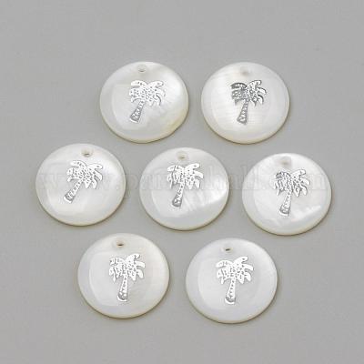 Wholesale Flat Round Shell Pendants For Jewelry Making- Pandahall.com