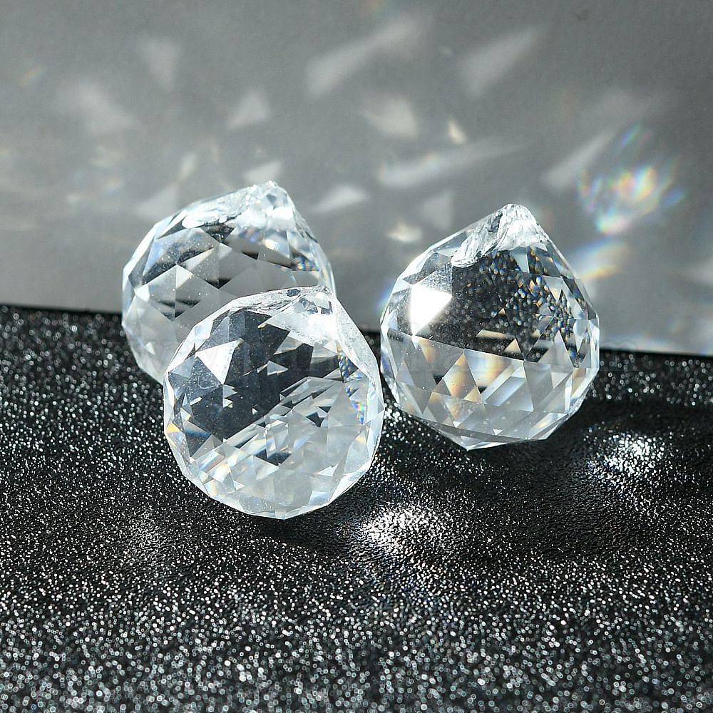 Wholesale Clear Faceted Ball-Shaped Glass Pendants - Pandahall.com