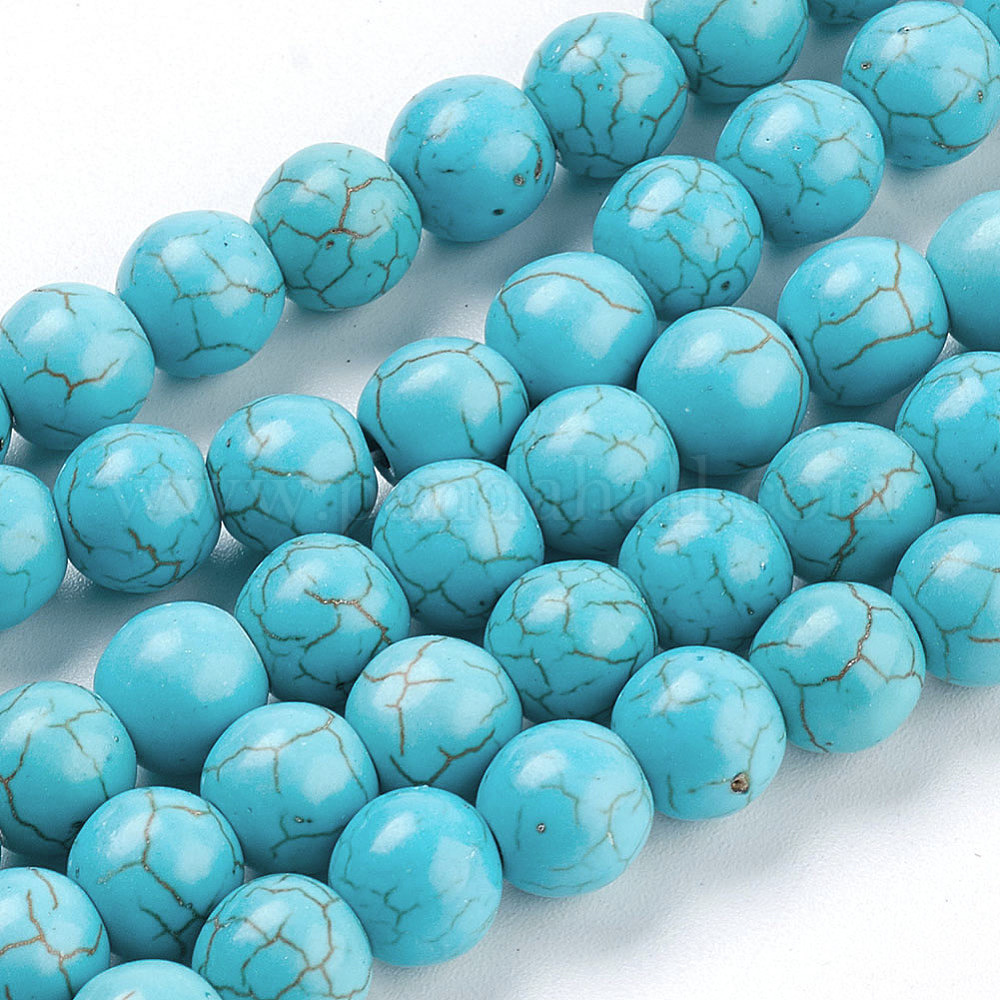Wholesale Synthetic Turquoise Beads Strands - Pandahall.com
