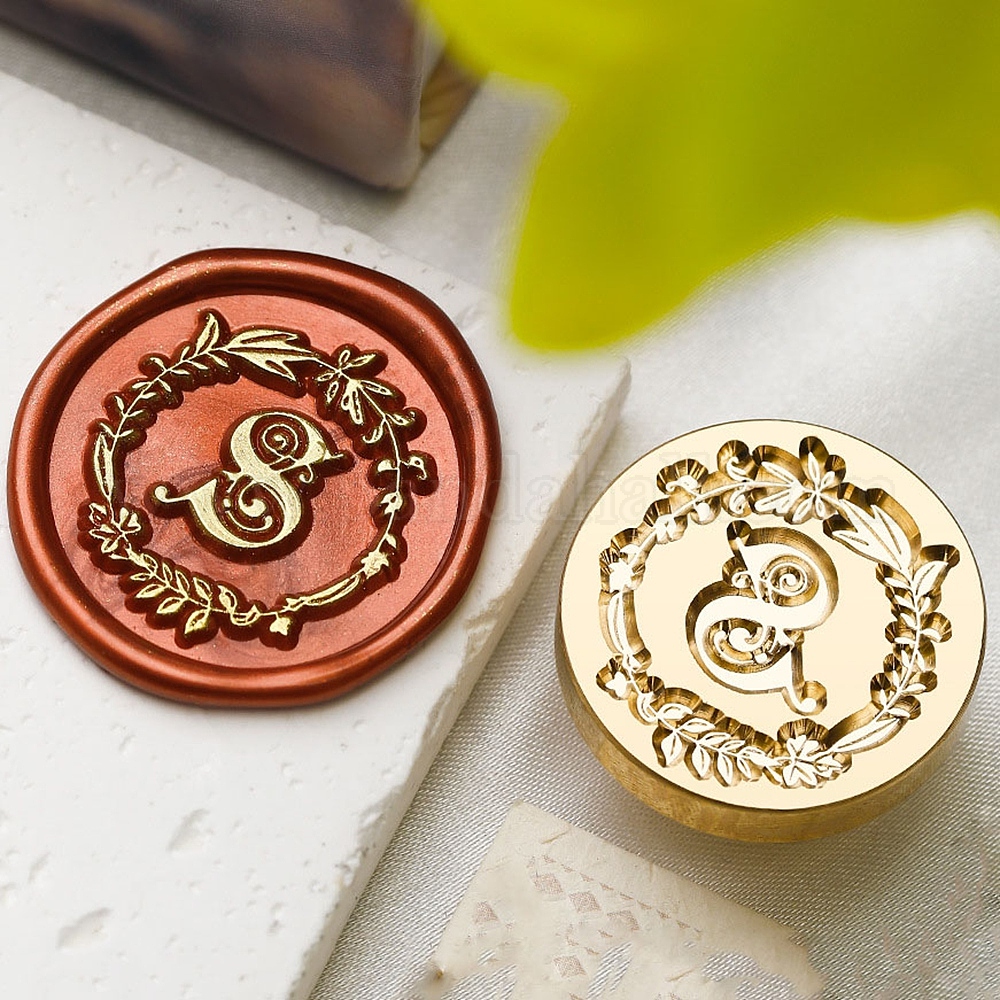 Wholesale Golden Tone Wax Seal Brass Stamp Head - Pandahall.com