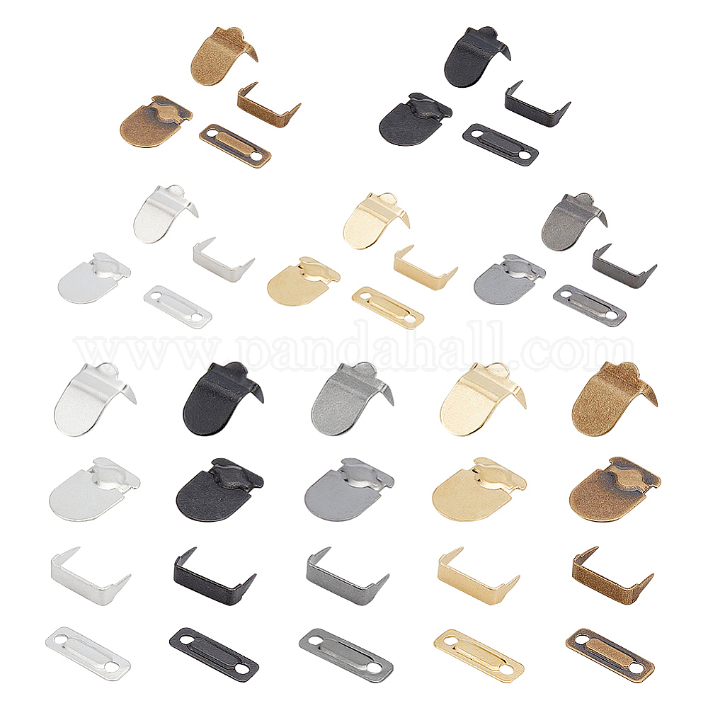 Wholesale AHADERMAKER 50 Sets 5 Colors 2-Hole Brass Trouser Fasteners ...