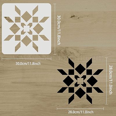 Wholesale FINGERINSPIRE Barn Quilt Stencil 30x30cm Reusable Sunshine ...