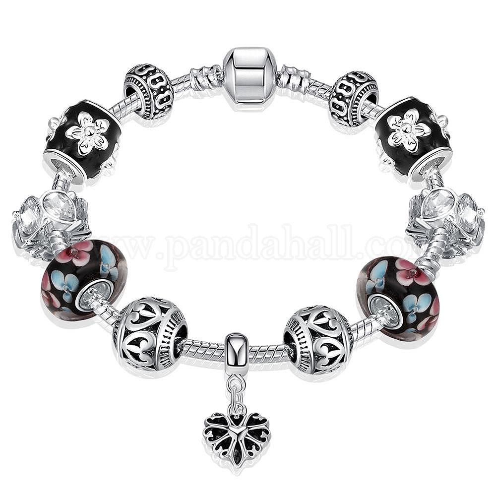 Wholesale Brass Beaded European Bracelets - Pandahall.com