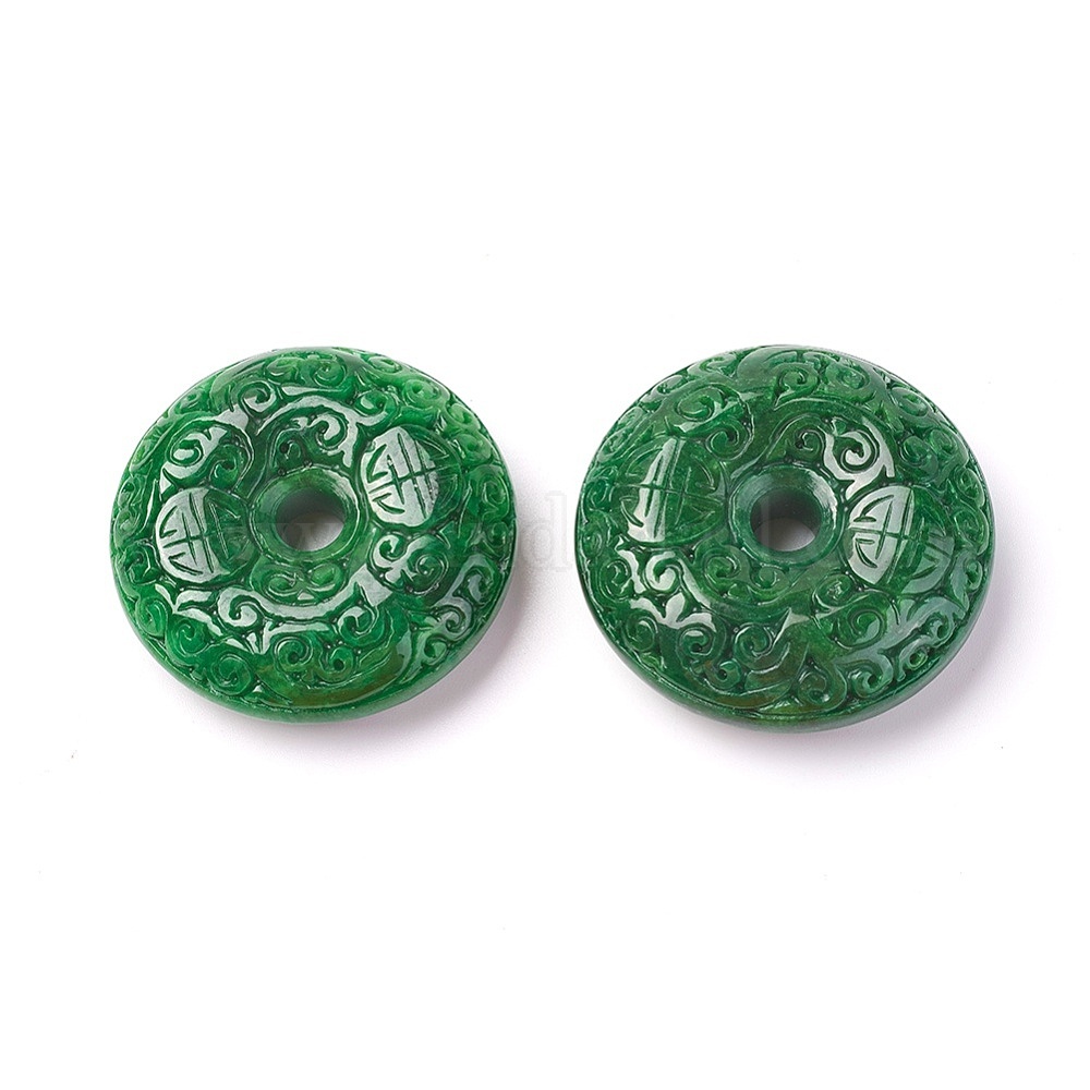 Wholesale Natural Myanmar Jade/Burmese Jade Big Pendants - Pandahall.com
