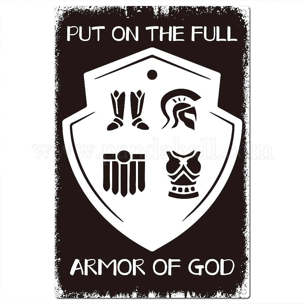 Wholesale CREATCABIN God Tin Signs Metal Put on the Full Armor of God ...