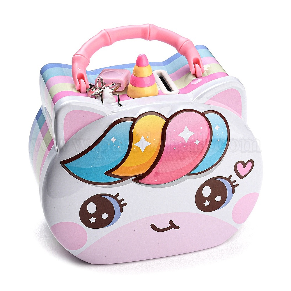 Wholesale Unicorn Head Iron Money Banks for Kids - Pandahall.com