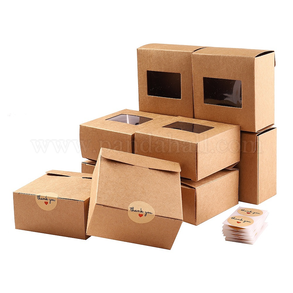 Wholesale Square Kraft Paper Boxes - Pandahall.com