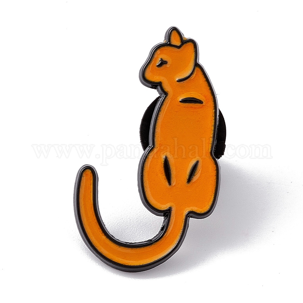 Wholesale Cat Initial Letter Enamel Pin - Pandahall.com