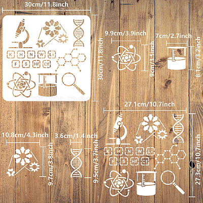 Wholesale FINGERINSPIRE Scientific Experiment Stencil for Painting 11 ...