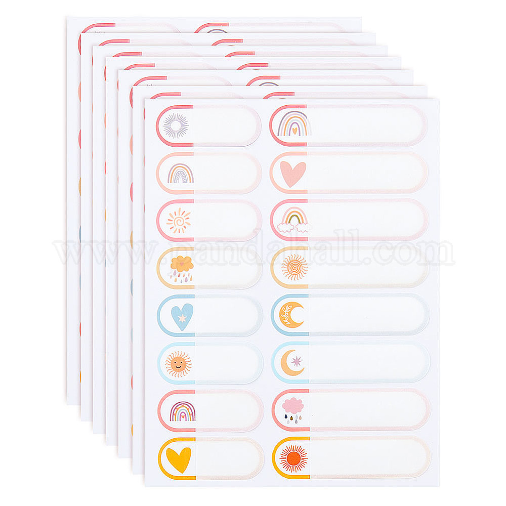 Wholesale PP Plastic Cartoon Name Tag Waterproof Blank Stickers ...