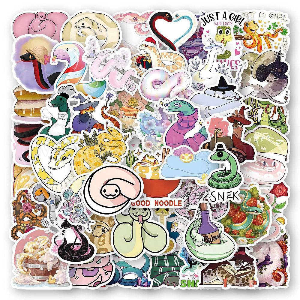 Wholesale 50Pcs Cute Snake PVC Cartoon Stickers - Pandahall.com