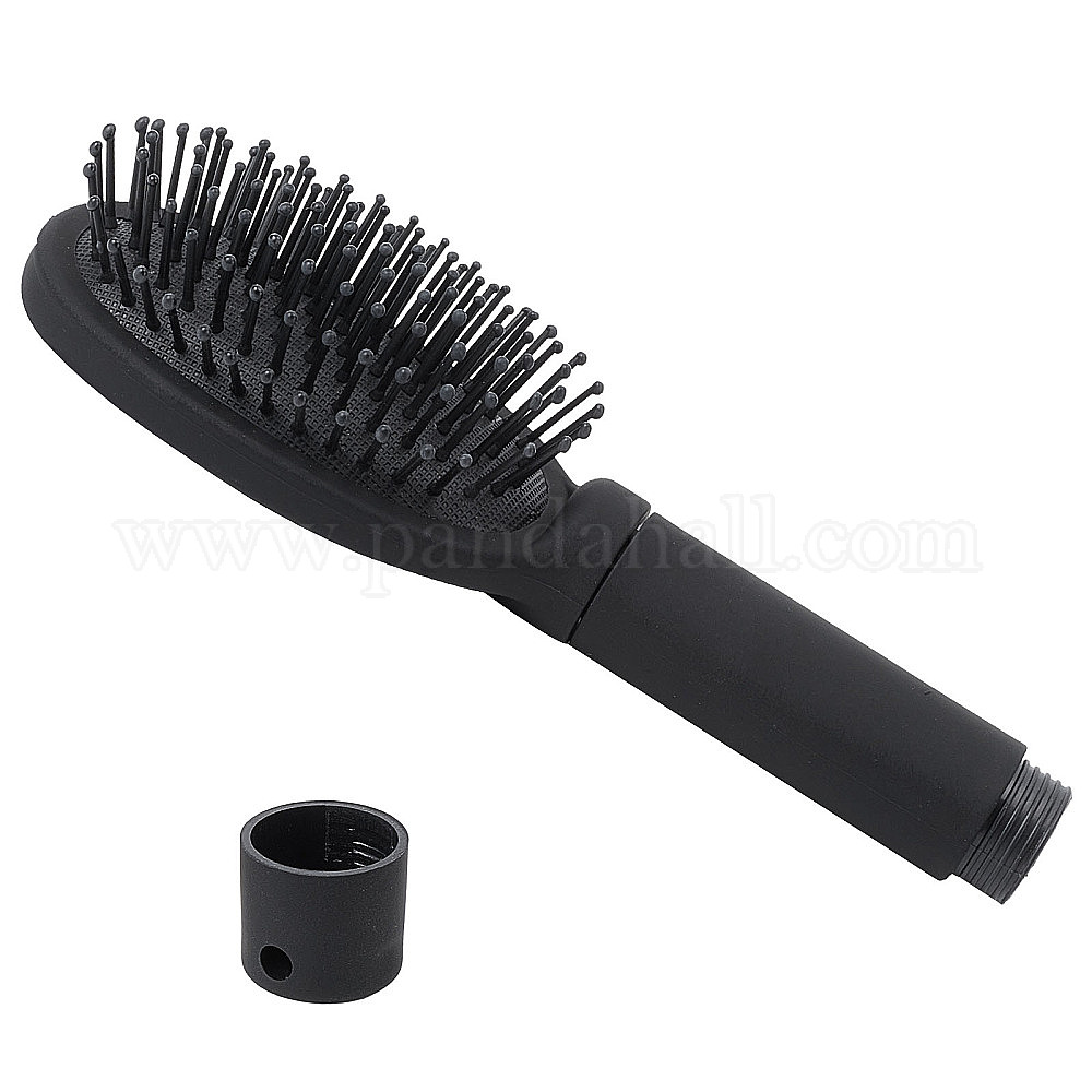 Wholesale GORGECRAFT Diversion Safe Hair Brush Black Hair Brush with ...