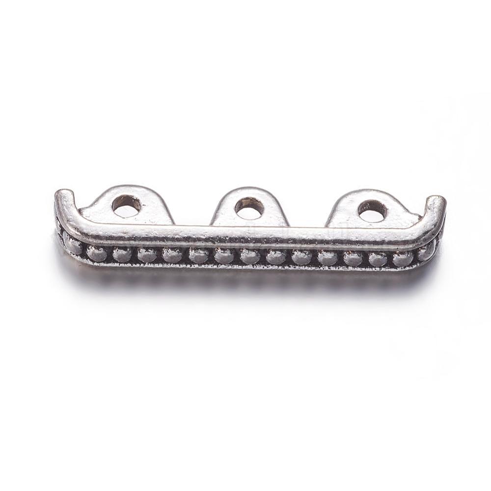 Wholesale 3 Holes Tibetan Style Alloy Spacer Bars - Pandahall.com