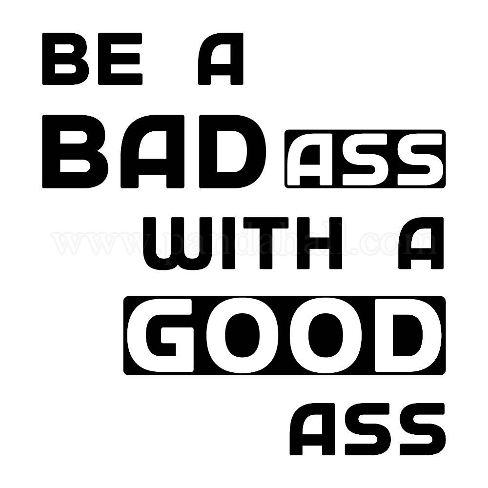 Wholesale SUPERDANT Inspirational Quotes Wall Stickers Be A Bad Ass ...
