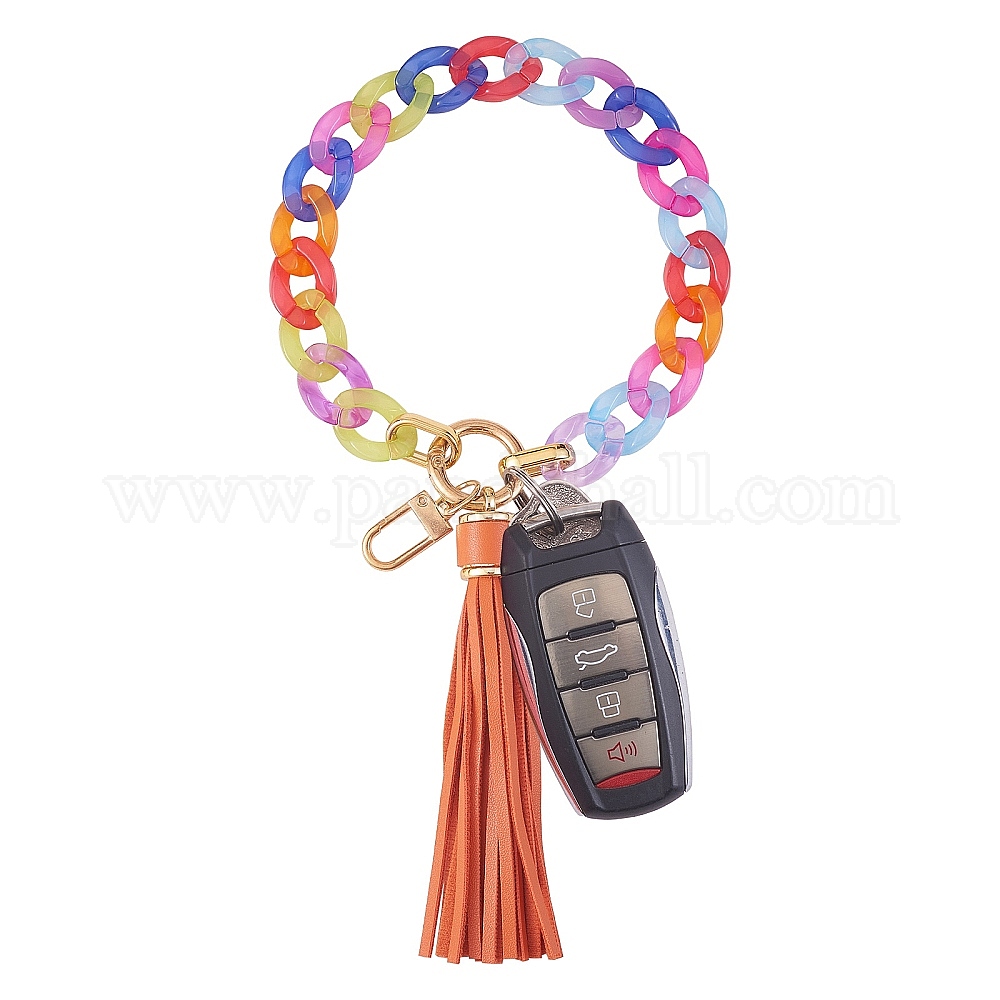 Wholesale Chain Link Wristlet Keychain - Pandahall.com