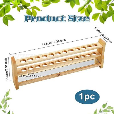 Wholesale OLYCRAFT 6 Holes Wooden Test Tube Rack 50ML Test Tube Display ...
