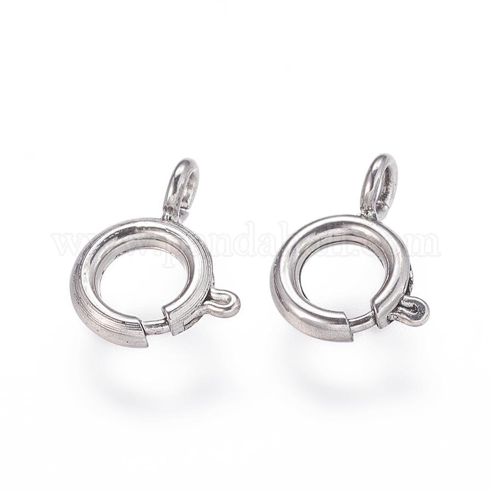 Wholesale Tarnish Resistant 304 Stainless Steel Spring Ring Clasps ...