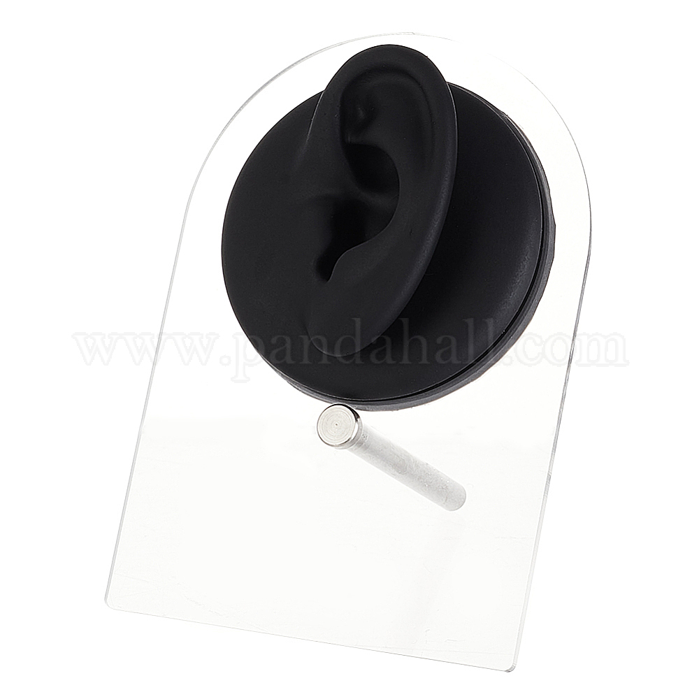 Wholesale OLYCRAFT Black Left Ear Displays Model Silicone Ear Model ...