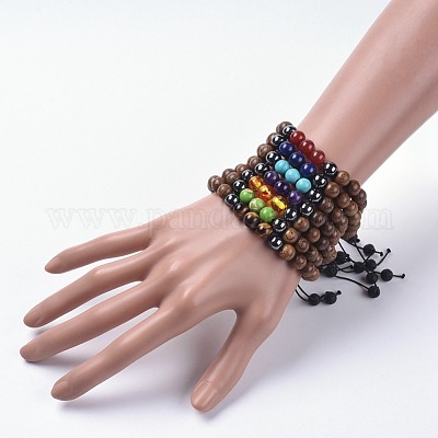 Wholesale Adjustable Nylon Cord Braided Bead Bracelets - Pandahall.com