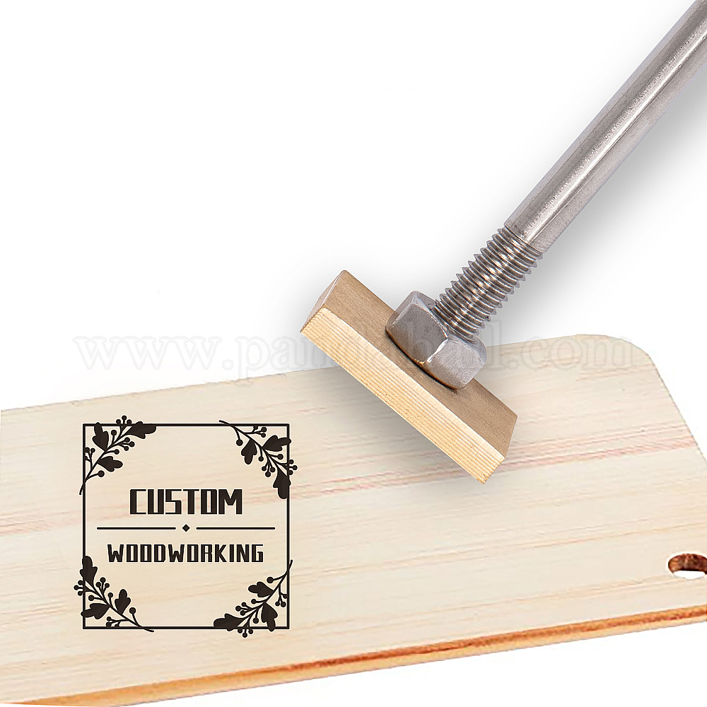 Creatplanet fer de marque en bois personnalisé 3cm tampon de fer de ...