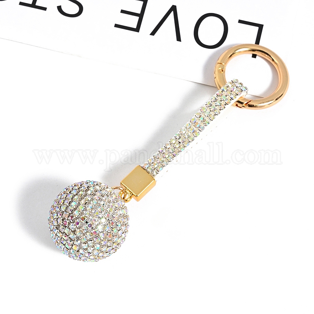 Wholesale PU Leather & Rhinestone Keychain for Women - Pandahall.com