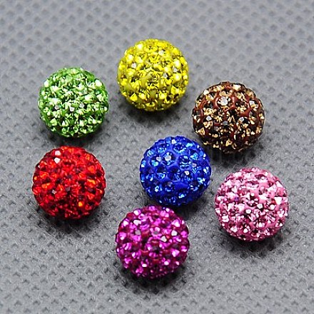 Wholesale Round Polymer Clay Czech Glass Rhinestone Beads - Pandahall.com