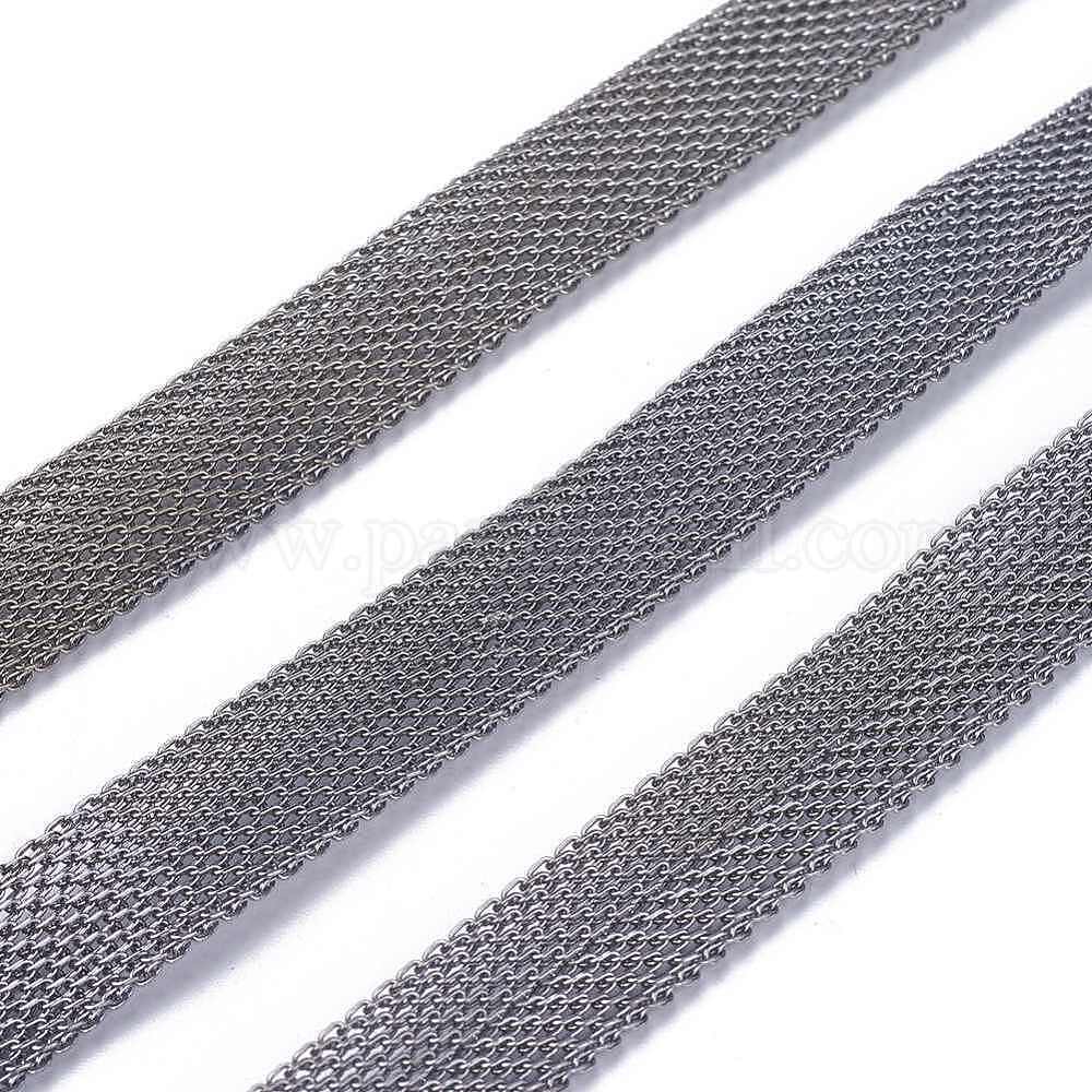 Wholesale Gunmetal Iron Mesh Chains Network Chains - Pandahall.com