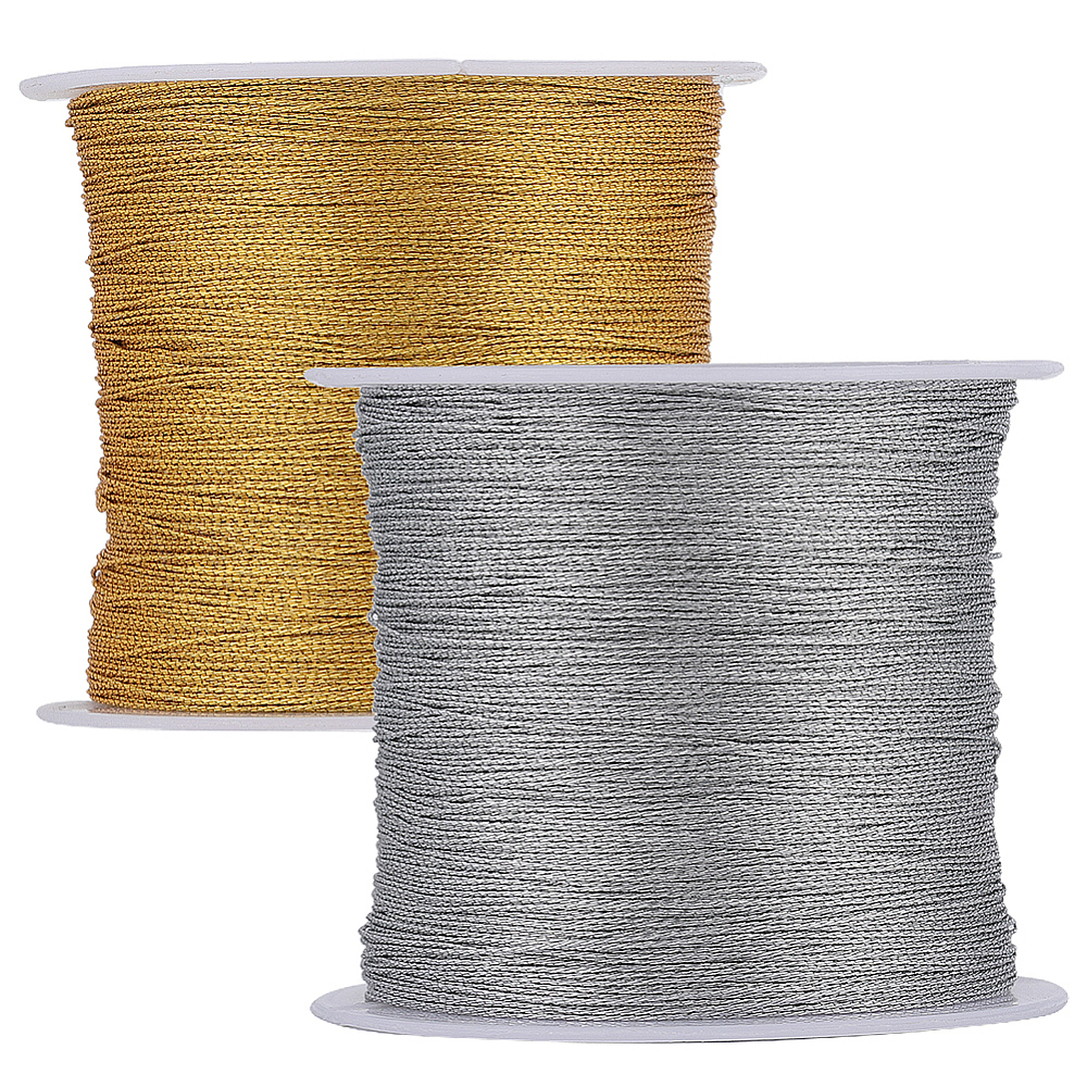 Wholesale SUNNYCLUE 2 Rolls Metallic Rope Cord Metallic Embroidery ...