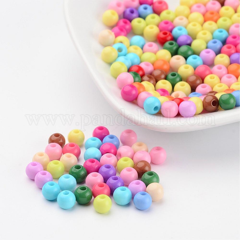Wholesale Solid Chunky Acrylic Ball Beads - Pandahall.com