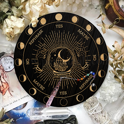 Wholesale AHANDMAKER Hexagram Sun Moon Pendulum Board - Pandahall.com