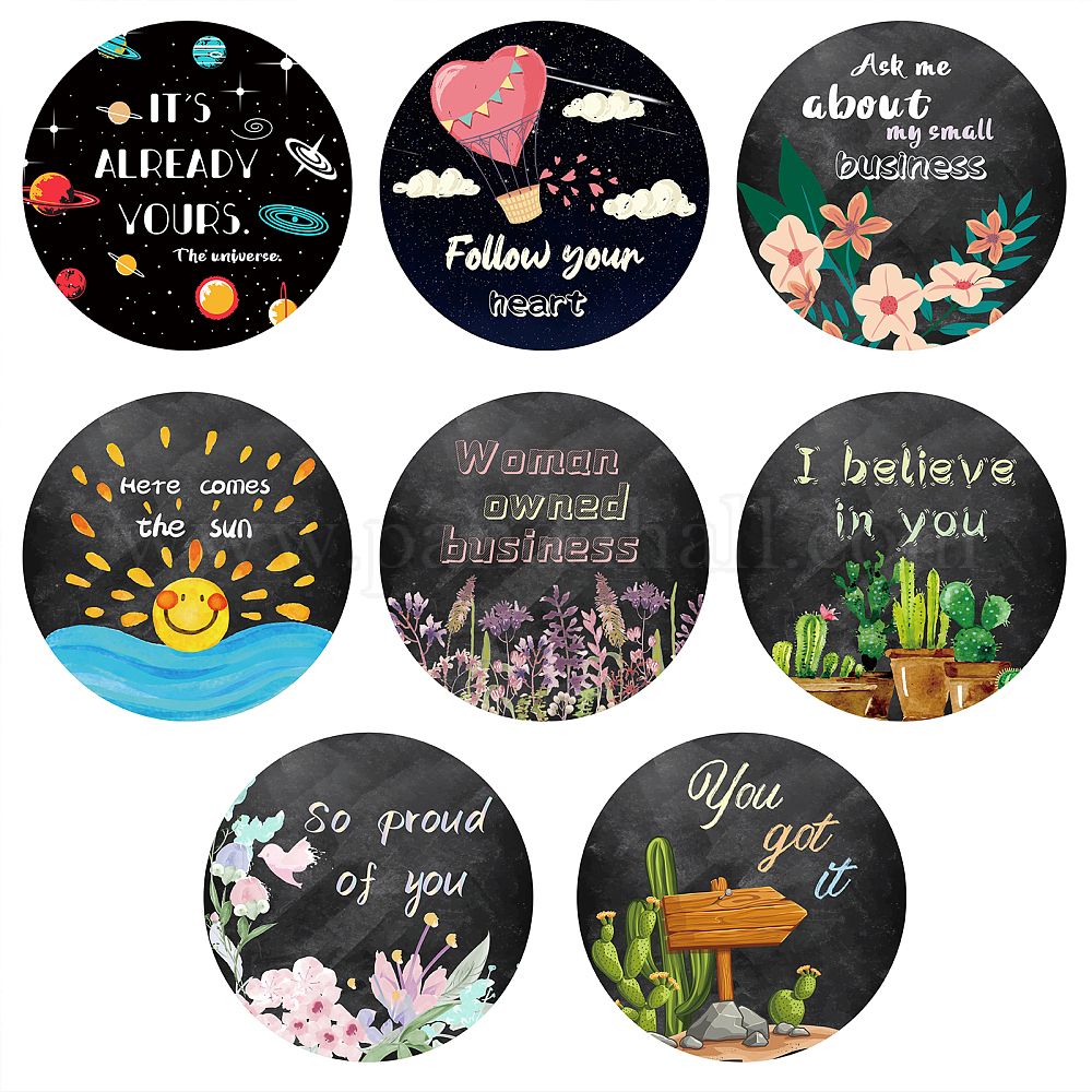 Shop GORGECRAFT 8 Styles Inspirational Word Window Cling Motivational ...