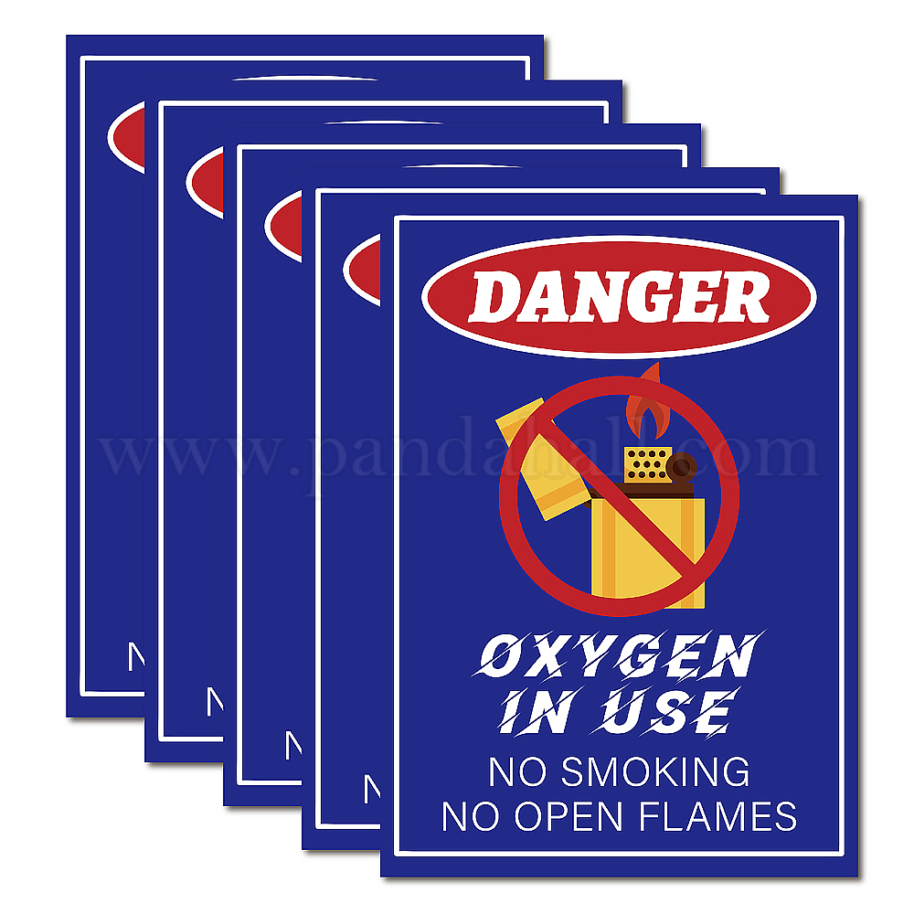 Wholesale Waterproof PVC Warning Sign Stickers - Pandahall.com