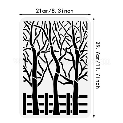 Wholesale BENECREAT Tree Shadow Pattern Stencil - Pandahall.com