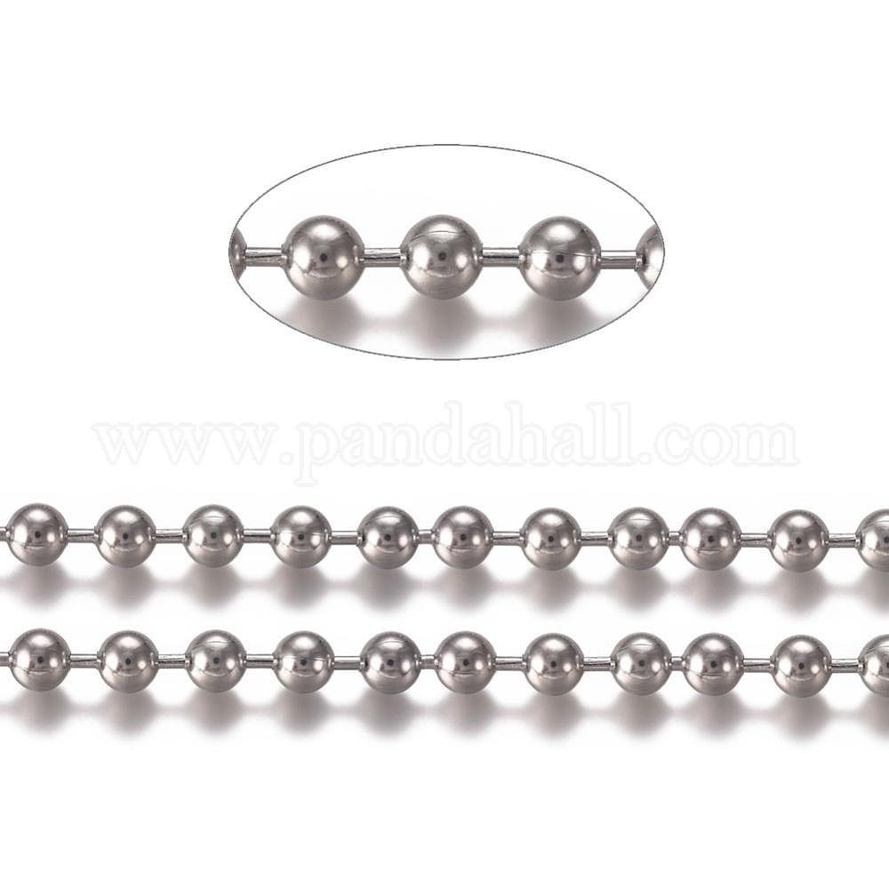 Wholesale Non-Tarnish 304 Stainless Steel Ball Chains - Pandahall.com