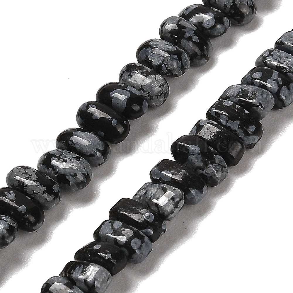 Wholesale Natural Snowflake Obsidian Beads Strands - Pandahall.com