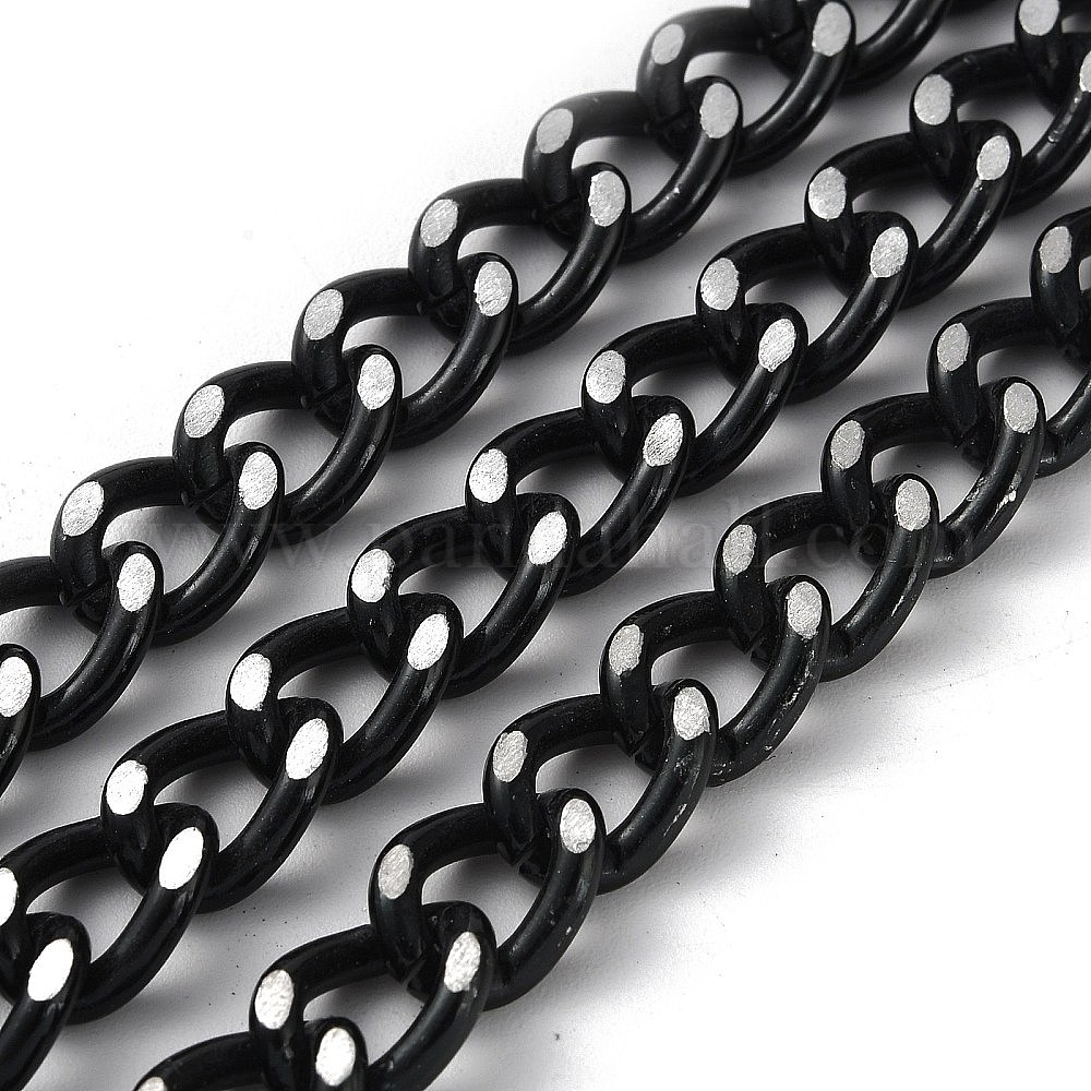 Wholesale Oxidation Aluminum Diamond Cut Faceted Curb Chains ...
