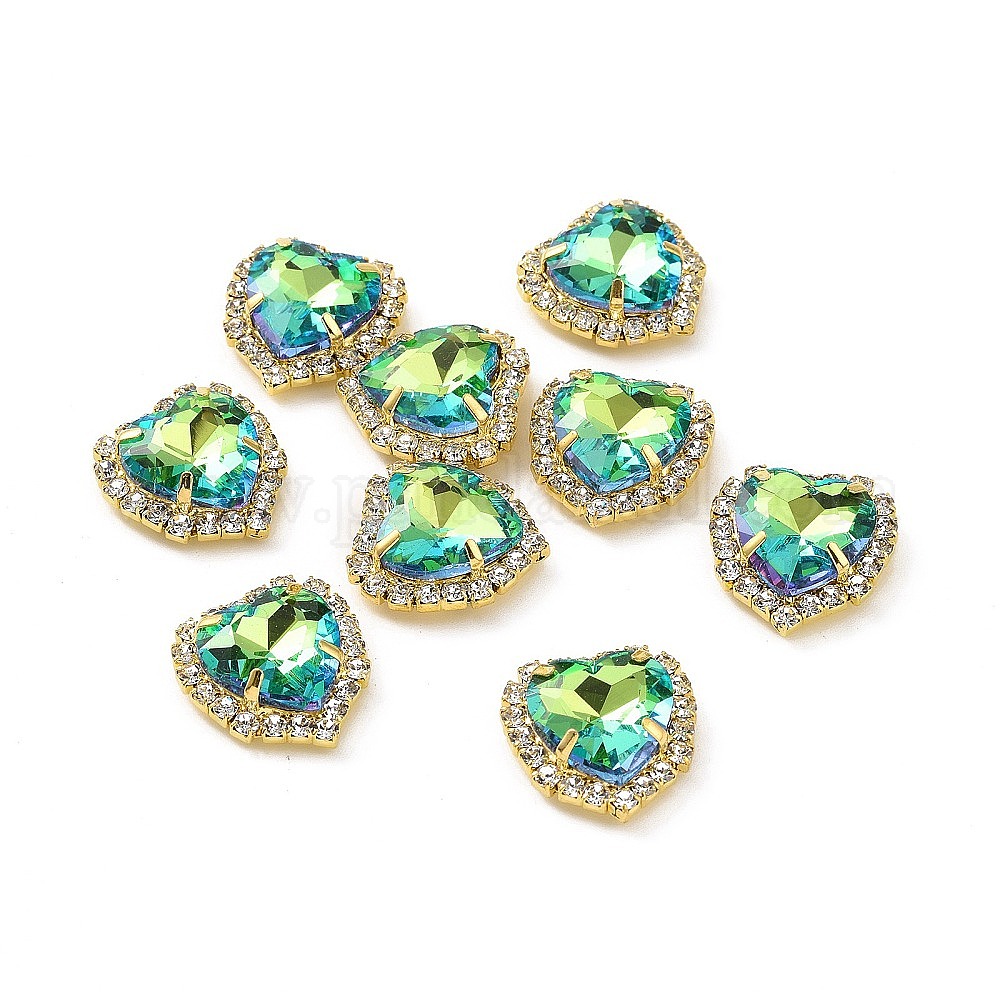 Wholesale Heart Sew on Rhinestone - Pandahall.com