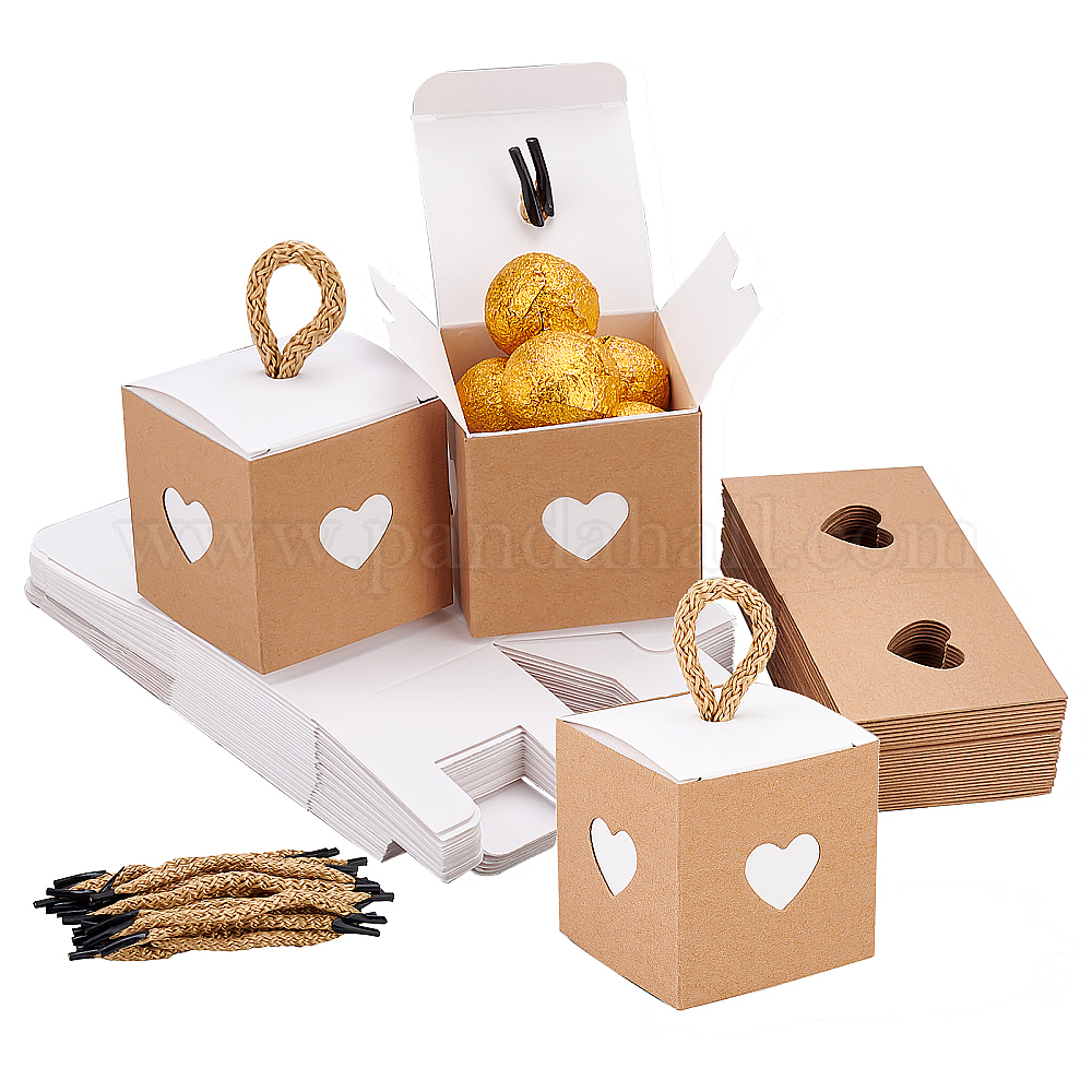 Wholesale PandaHall 30pcs Kraft Paper Favor Boxes - Pandahall.com