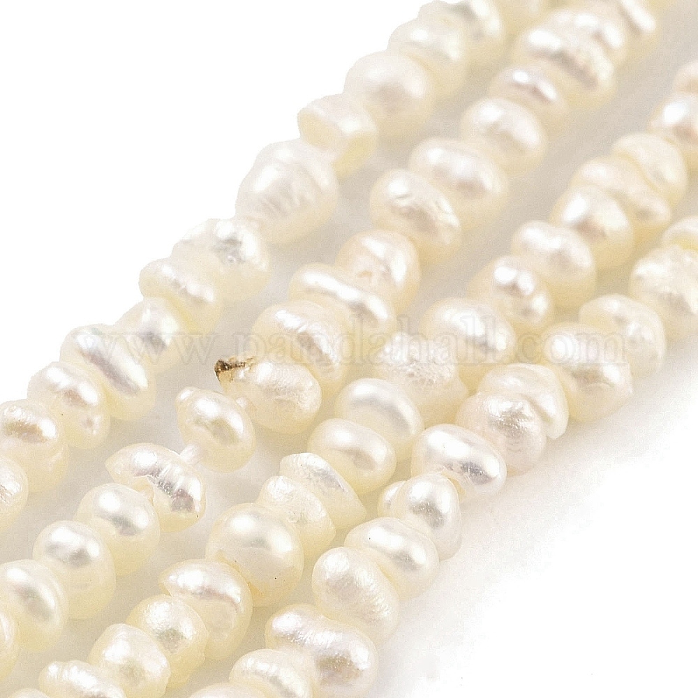 Wholesale Natural Keshi Pearl Cultured Freshwater Pearl Beads Strands ...