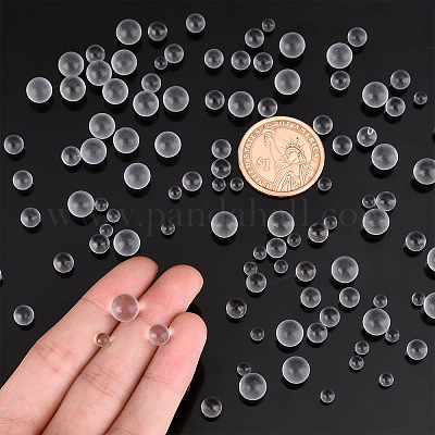 Shop OLYCRAFT 600Pcs Glass Boiling Beads 4mm 6mm 8mm Diameter Solid ...