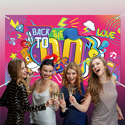 Wholesale FINGERINSPIRE Back to the 00's Party Banner Decoration ...