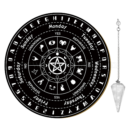 Wholesale CREATCABIN Pendulum Board With Crystal Necklace Star Wooden ...