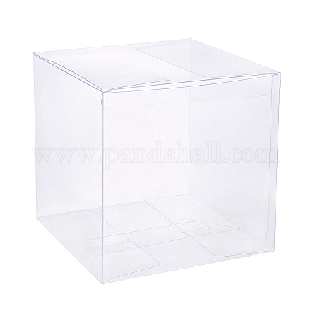 Shop BENECREAT 10PCS Clear Wedding Favour Boxes 5.5x5.5x5.5" Square PVC ...