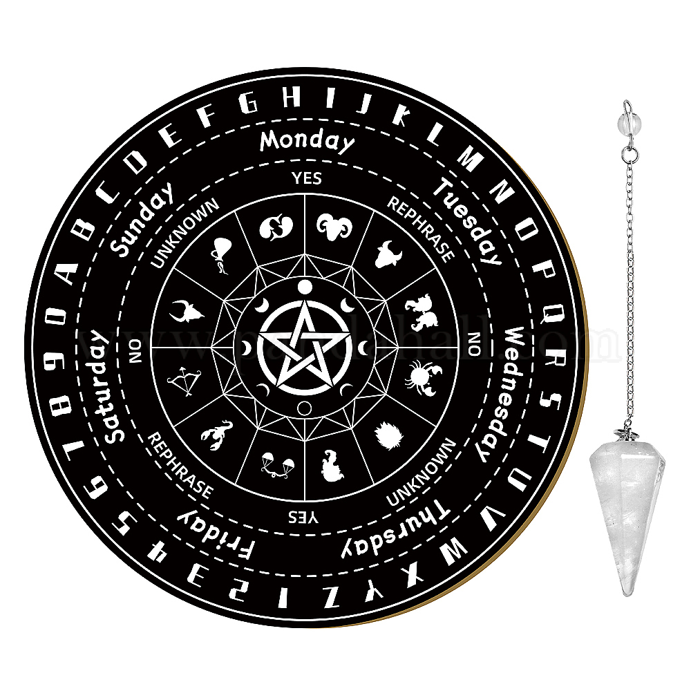 Wholesale CREATCABIN Pendulum Board With Crystal Necklace Star Wooden ...