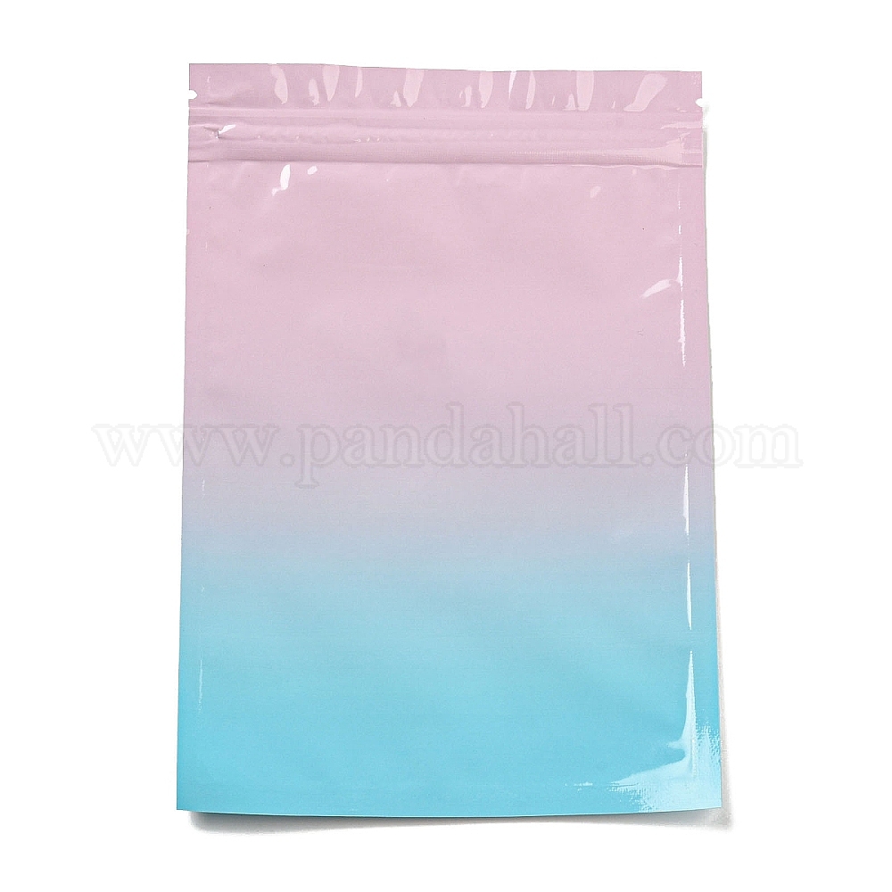 Wholesale Gradient Color Gradient Color Plastic Packaging Zip Lock Bags - Pandahall.com